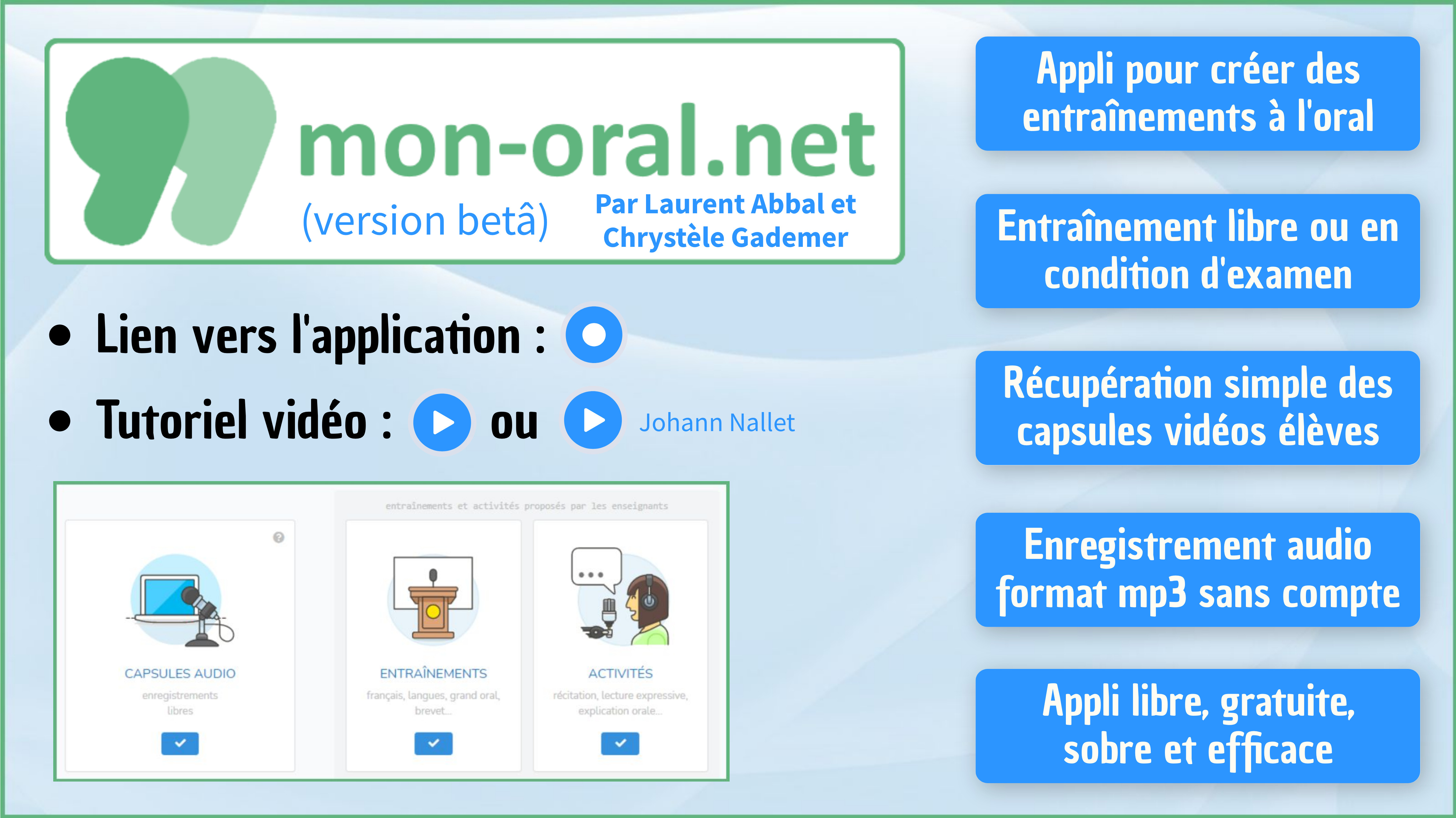 Mon-oral.net | Documentation